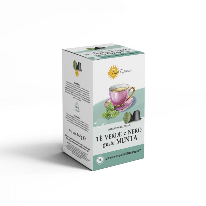 Tè verde e nero gusto menta - Best Espresso